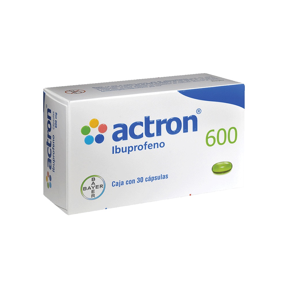 Actron 600 mg 30 cápsulas + " - Tienda Bayer"