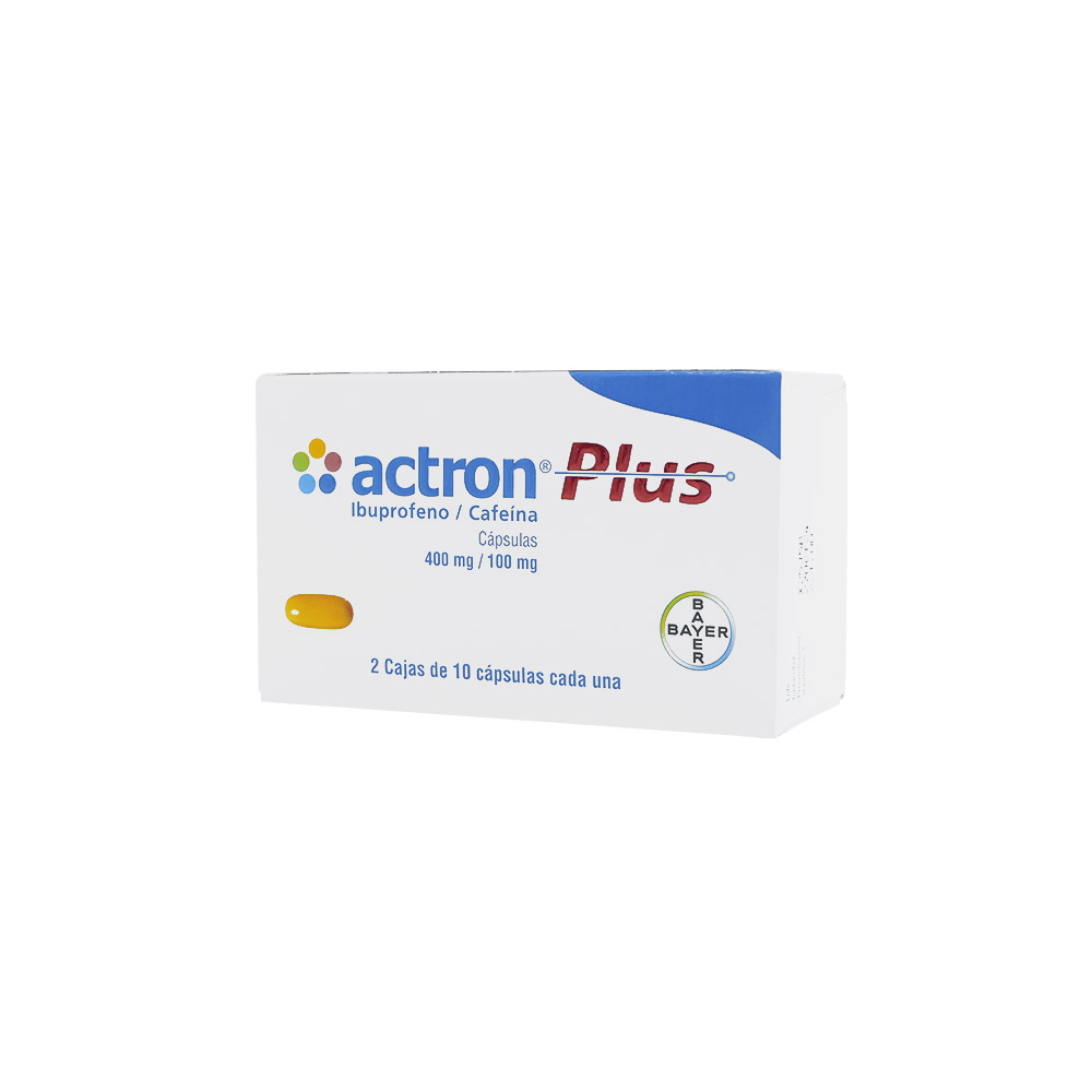 Actron Plus 20 cápsulas + " - Tienda Bayer"