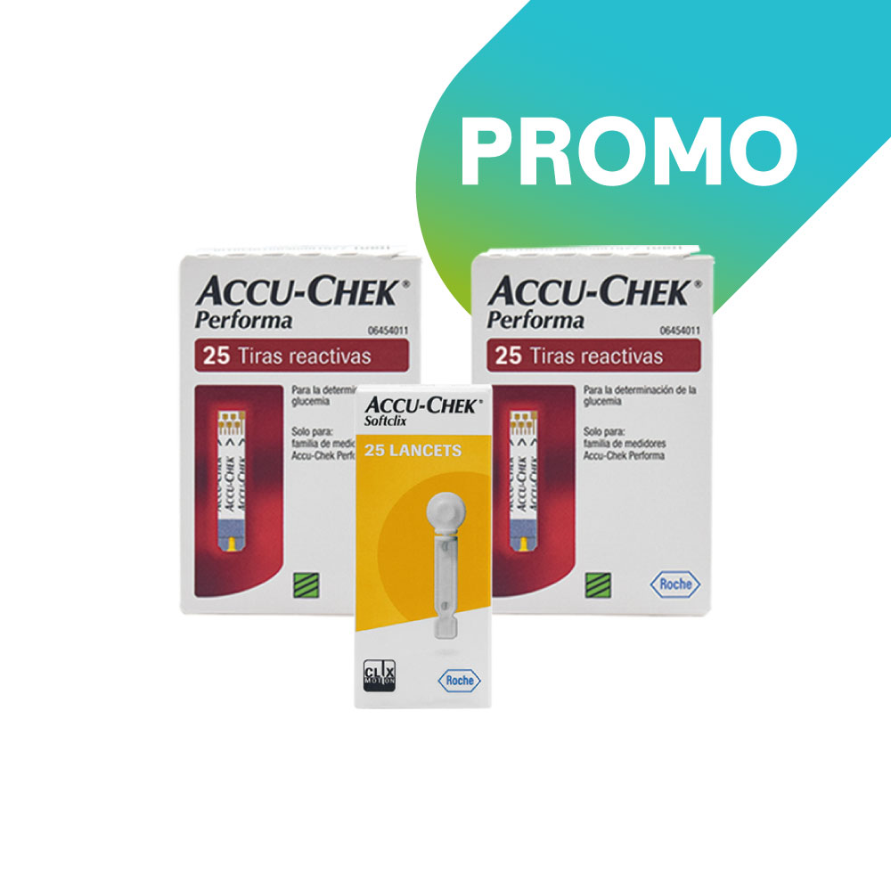 Detalle de producto Pack Accu-Chek® Performa: 50 Tiras + 25 Lancetas ... Detalle de producto Pack Accu-Chek® Performa: 50 Tiras + 25 Lancetas ...