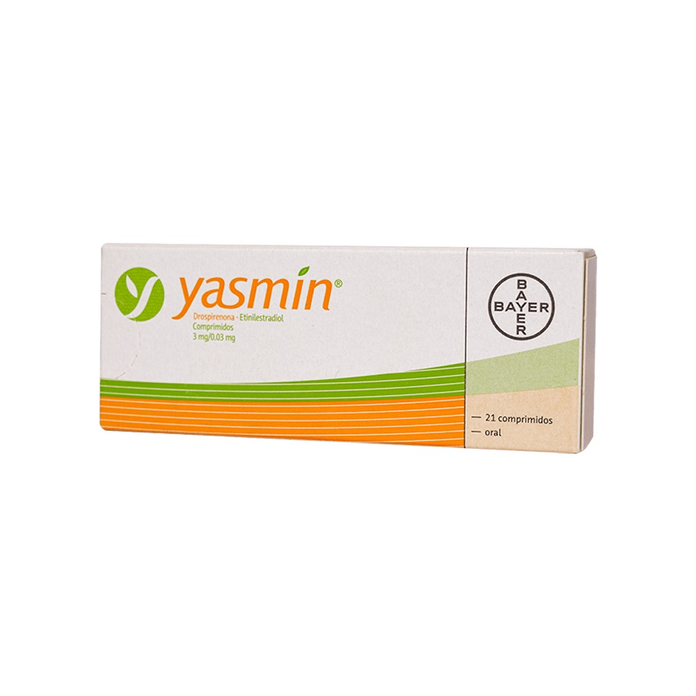 Yasmín 3 mg/0.03 mg 21 comprimidos + " - Tienda Bayer"